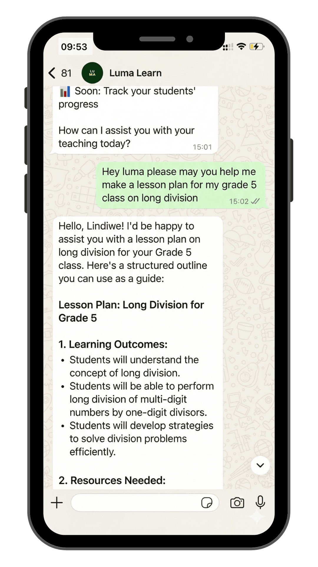Luma Learn - Free 24/7 WhatsApp Tutor for South African Students